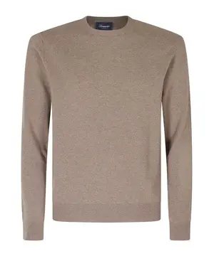 DRUMOHR Long-sleeved Crew-neck Shirt - Beige