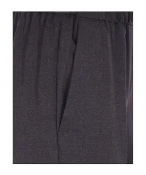 Antonelli Firenze Elastic-waist Casual Trousers - Dark Brown