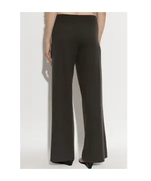 LISA YANG Sofi Drawstring Knitted Trousers - Brown