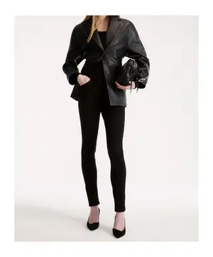 Marella Button-front Leather Jacket