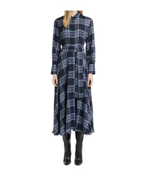 Marella Long-sleeved Belted Dress