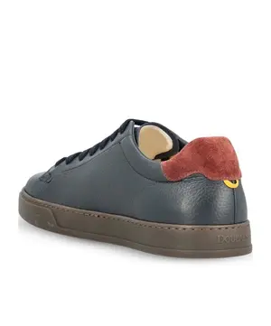 DOUCAL'S Round Toe Lace-up Sneakers