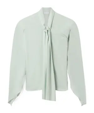 Stella McCartney Tie-neck Silk Shirt