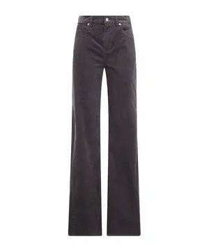 7 For All Mankind Straight-leg Corduroy Trousers - Black