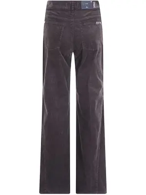 7 For All Mankind Straight-leg Corduroy Trousers - Black