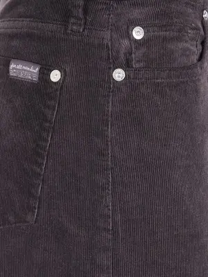 7 For All Mankind Straight-leg Corduroy Trousers - Black