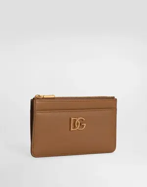 Dolce & Gabbana Calfskin Card Holder With Dg Logo