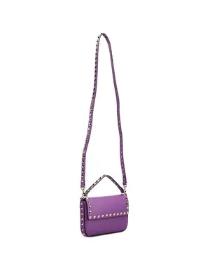 Valentino Garavani Studded Shoulder Bag - Purple