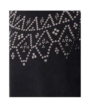Alpha Studio Studded High-neck Knitted Sweater