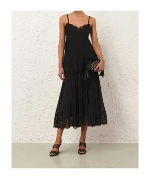 Zimmermann Pleated Lace Skirt