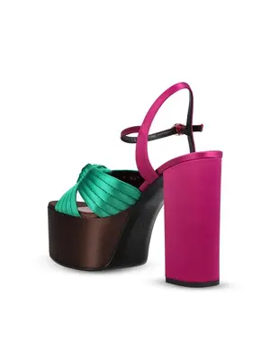 Valentino Garavani Logo High-heeled Platform Sandals
