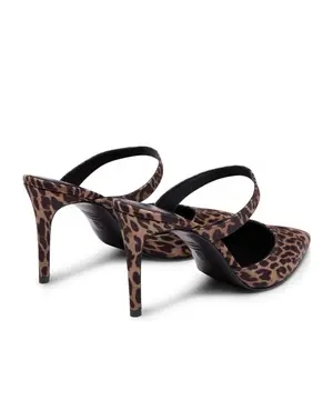 STUART WEITZMAN Power Mule 85 Print Stiletto Heels