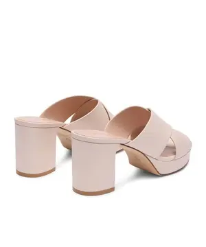 STUART WEITZMAN Dayna Platform Slide Sandals - Linen