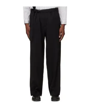 KIKO KOSTADINOV Drawstring Wide-leg Trousers - Black