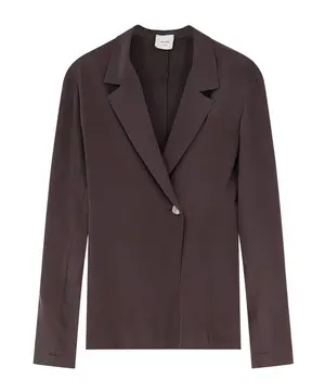 ALYSI Single-breasted Silk Blazer