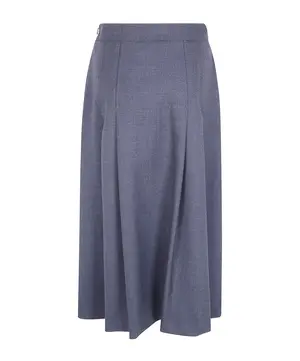 Antonelli Firenze Side-zip Pleated Hem Skirt