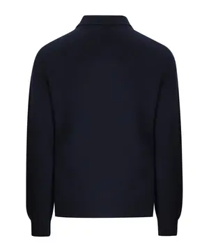 Tagliatore Long-sleeve Knitted Polo Shirt
