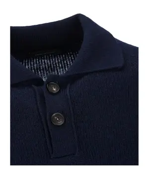 Tagliatore Long-sleeve Knitted Polo Shirt