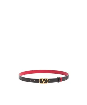 Valentino Garavani Logo Belt - Red