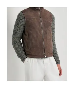 Canali High Neck Zip Gilet