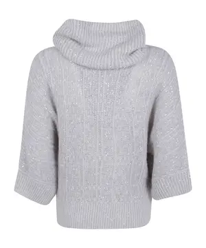 D.exterior Kimono-style Turtleneck Sweater