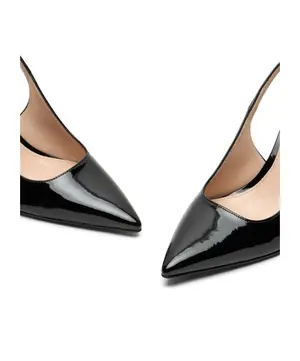 STUART WEITZMAN Vinnie Sling Wedge 85 - Black