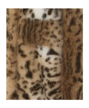 SWORD 6644 Long Sleeved Fur Coat