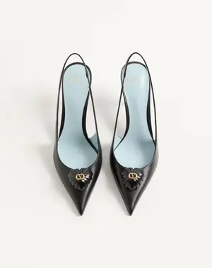 Valentino Garavani Coeur Royal Slingback Pumps - Black