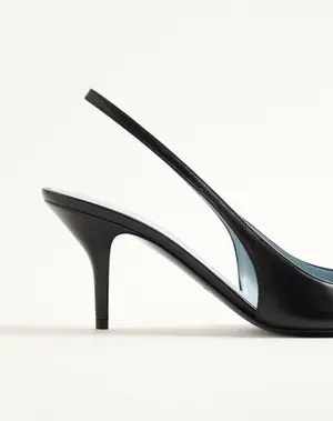 Valentino Garavani Coeur Royal Slingback Pumps - Black