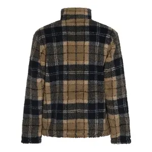 Barbour Checked Zipped Fleece Jacket - Black