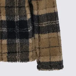 Barbour Checked Zipped Fleece Jacket - Black