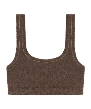 REINA OLGA Wide-strap Bikini Top