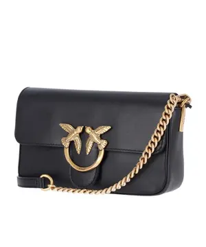 Pinko Logo Plaque Shoulder Bag