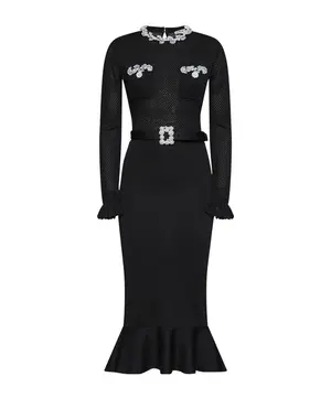 SELF-PORTRAIT Long-sleeved Dress