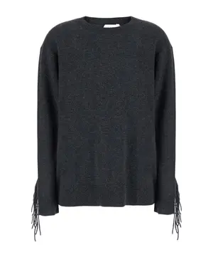 P.a.r.o.s.h Fringed Back Knitted Sweater