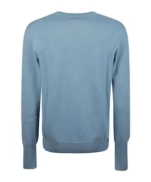 BALLANTYNE Plain Stitch Long Sleeve Sweater