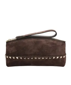 Valentino Garavani Rockstud Suede Pouch