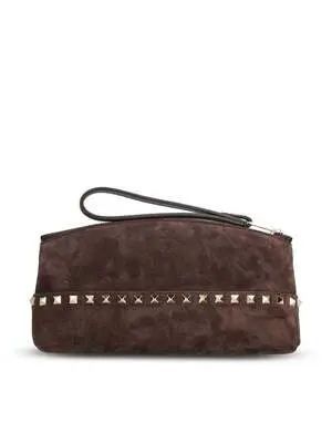 Valentino Garavani Rockstud Suede Pouch