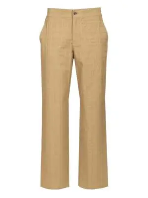 Burberry Textured Check Cotton Trousers