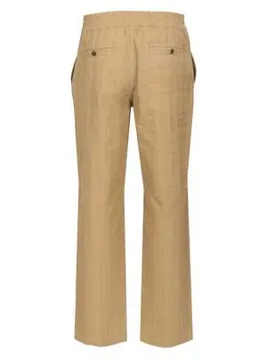 Burberry Textured Check Cotton Trousers