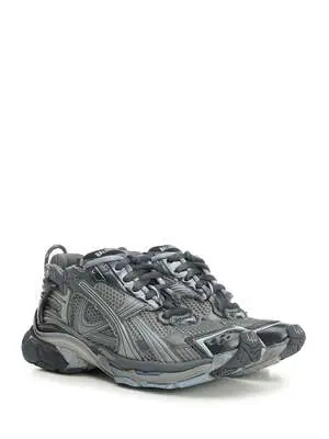 Balenciaga Runner Sneakers In Mesh And Nylon - Gray