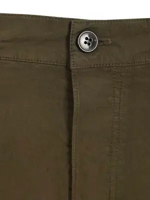 Dries Van Noten Cotton Trousers With Tortoiseshell Button