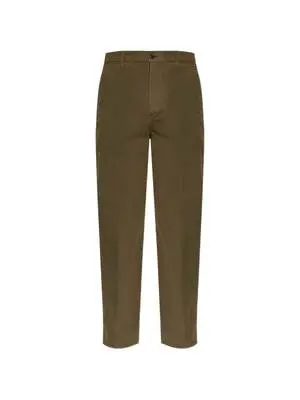 Dries Van Noten Cotton Trousers With Tortoiseshell Button