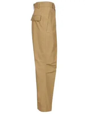 Dries Van Noten Straight Leg Cotton Twill Trousers