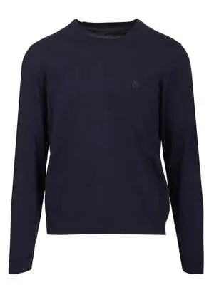 Etro Cotton Crew Neck Sweater With Embroidered Logo