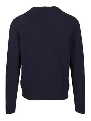 Etro Cotton Crew Neck Sweater With Embroidered Logo