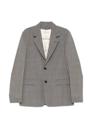 GOLDEN GOOSE Prince Of Wales Checked Wool Blend Blazer
