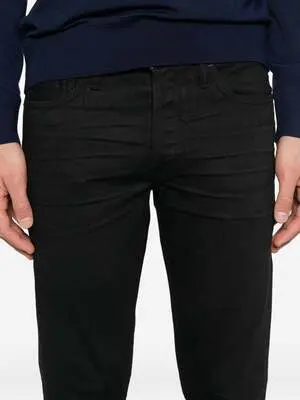 TOM FORD Slim-fit Five-pocket Stretch Denim Jeans With Suede Trim