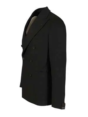 Tagliatore Double-breasted Wool And Cashmere Blazer