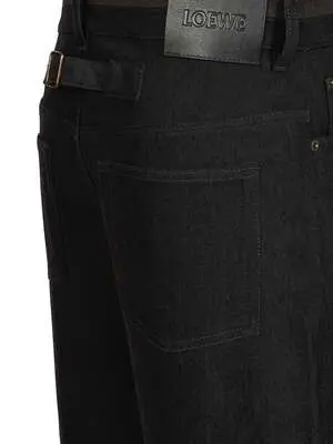 Loewe Colour-block Waist Straight Leg Jeans